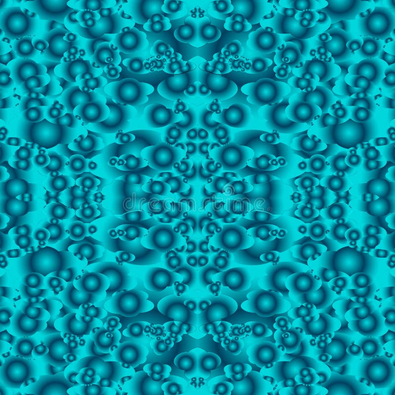 Abstract Turquoise Seamless Pattern Stock Illustration - Illustration ...