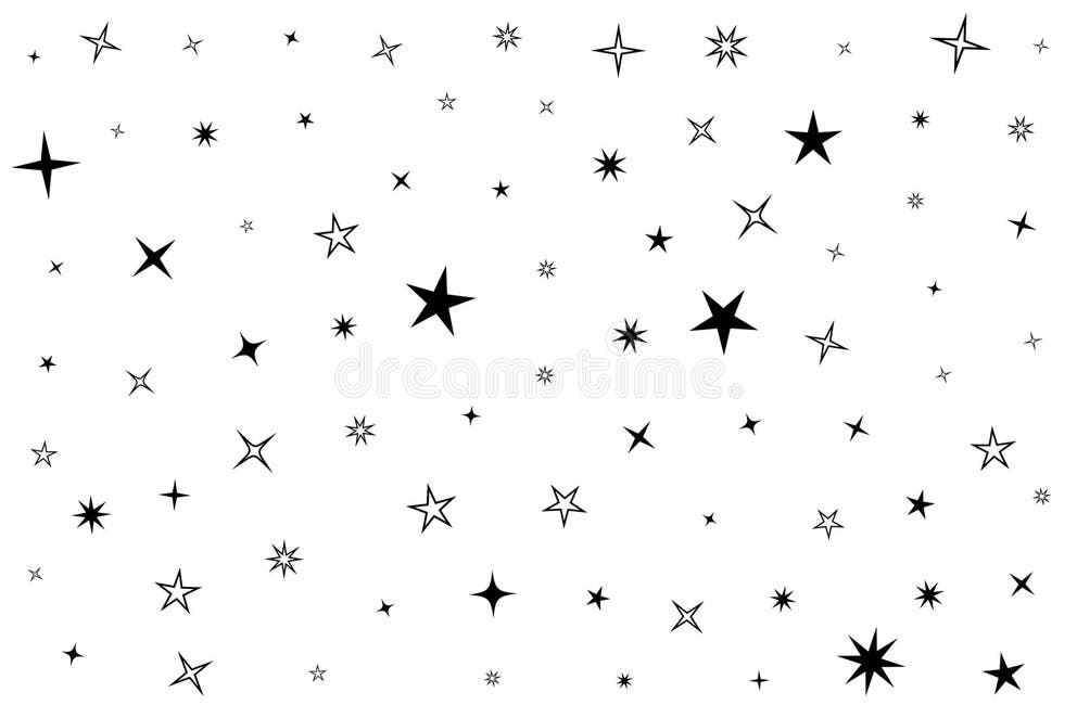 Abstract Twinkle Star Pattern Background for Fabric Print Stock Vector ...