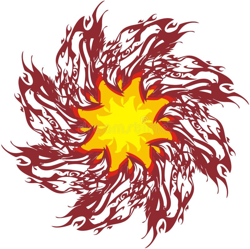Flaming Star Stock Illustrations – 2,838 Flaming Star Stock ...