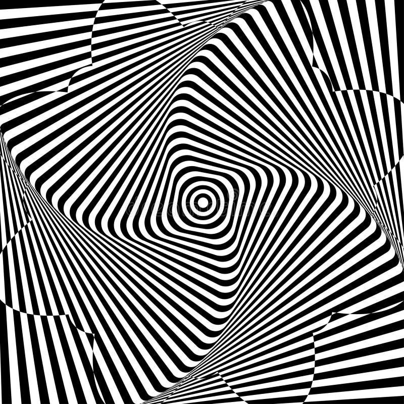 Twisted Dynamic Background. Optical Illusion. Torsion, Distortion ...
