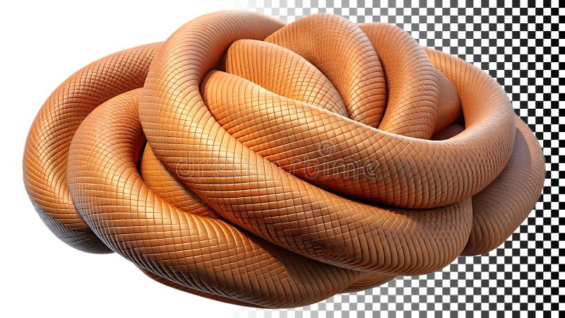 Abstract Twisted Brown Shape, Representing Texture or Organic Form Png ...