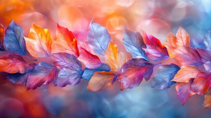 Abstract Twisted Leaf Art stock photo. Image of colorful - 351516846