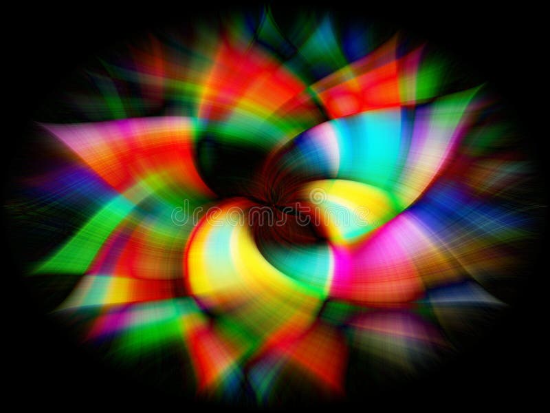 Abstract Twisted Light Fibers Effect Background Stock Illustration ...