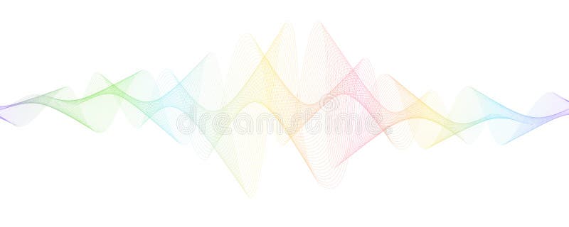 Abstract Twisted Lines Isolated on White Background. Vector Design ...