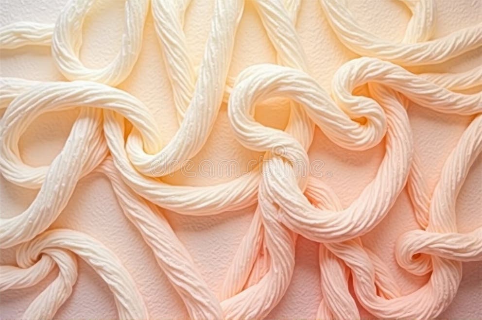 Abstract Twisted Ribbons in Pastel Tones on Textured Surface Stock ...