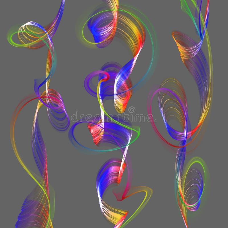 Abstract twisted waves stock illustration. Illustration of creativity ...