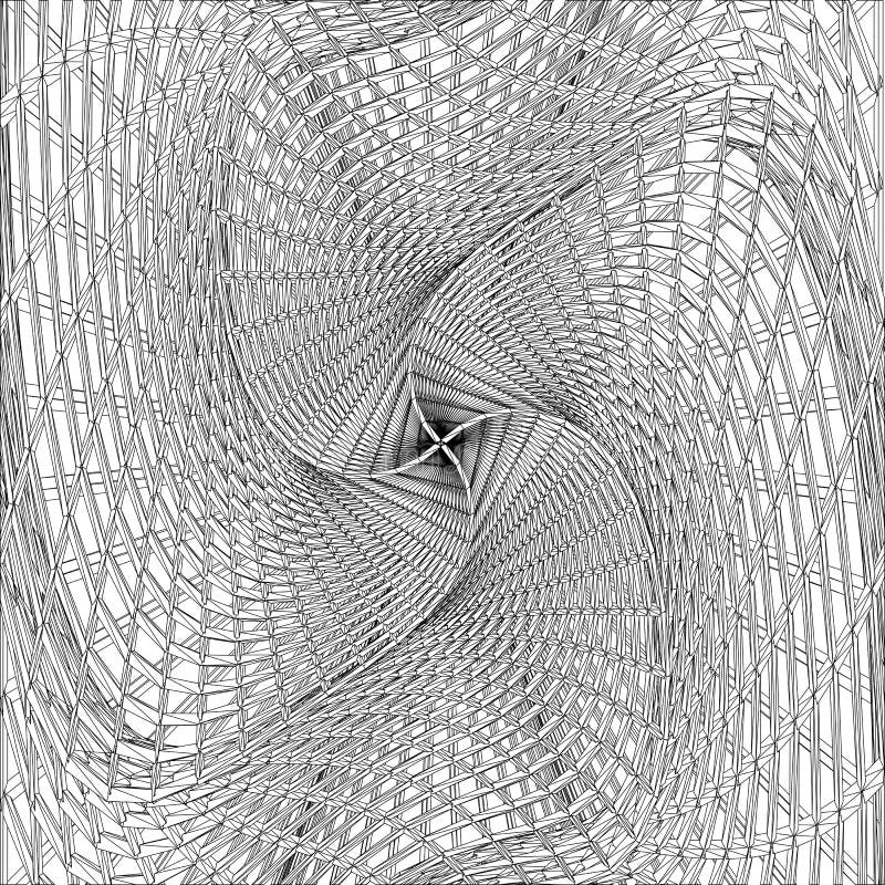 Abstract Twister Construction Structure Isolated on White Background ...