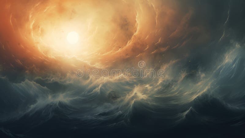 Abstract Typhoon Background, Abstract Illustration. Stock Illustration ...