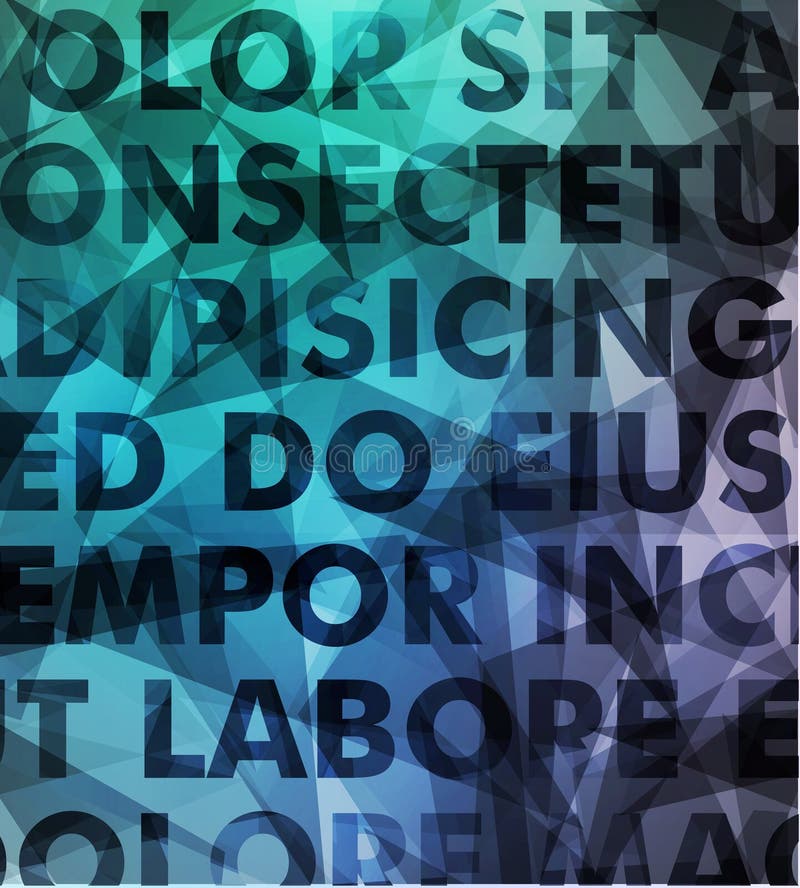 Abstract Typography Background Stock Illustration - Illustration of ...