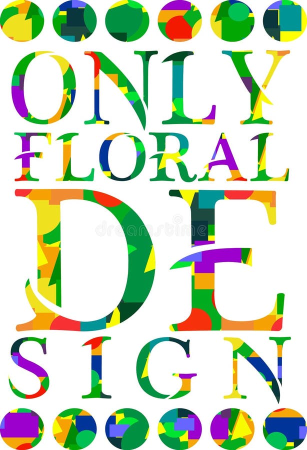 Abstract Typography Colors Design Stock Vector - Illustration of text ...