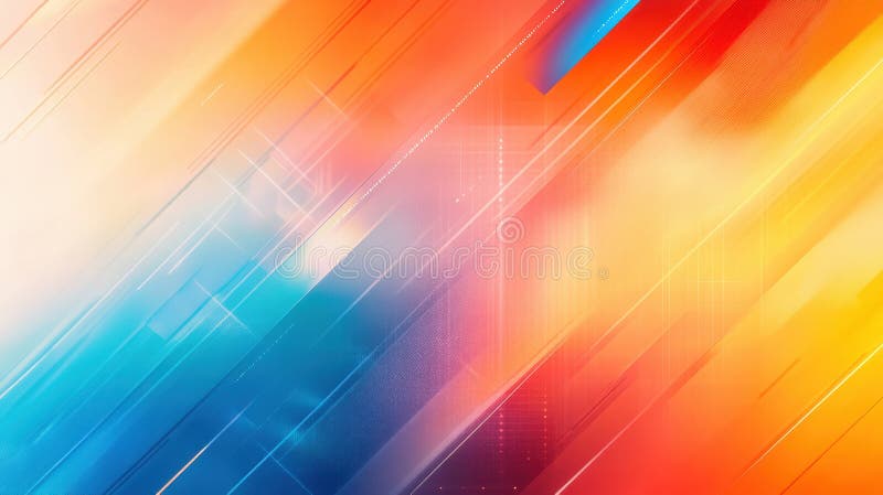 Abstract UI Background with Colorful Interactions Stock Illustration ...