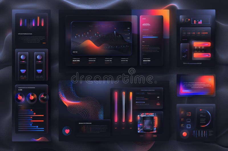 Abstract Ui and Ux Design or User Interface and User Experience Design ...