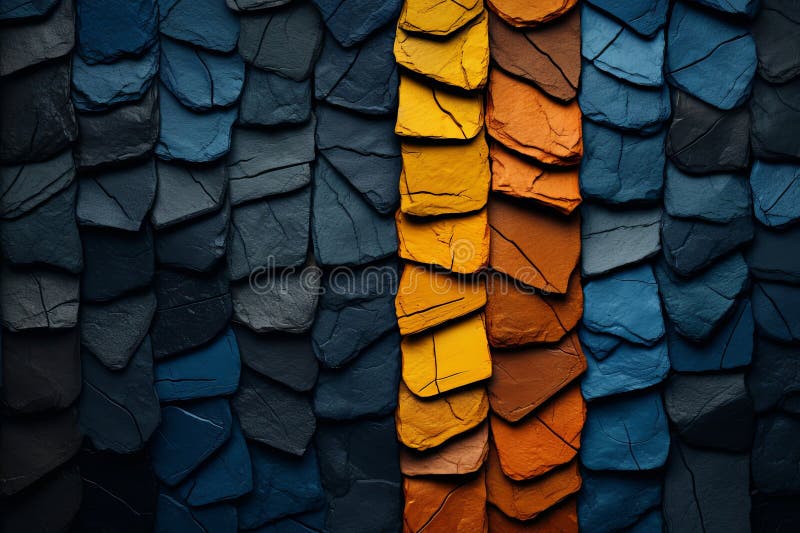 Abstract Ultimate Canvas in the Shape of Stone and Rock Flakes ...