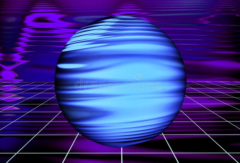 Abstract Ultra Violet Waves Holographic Background Stock Illustration ...
