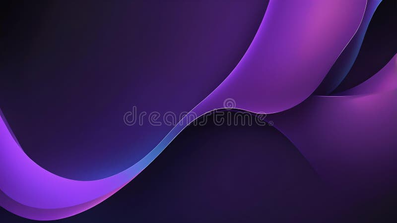 Abstract Ultraviolet Gradient Background with Dark Waves Stock ...