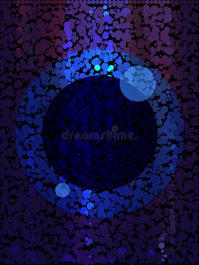 Abstract Under Water in Violet Circle Pattern Stock Vector ...