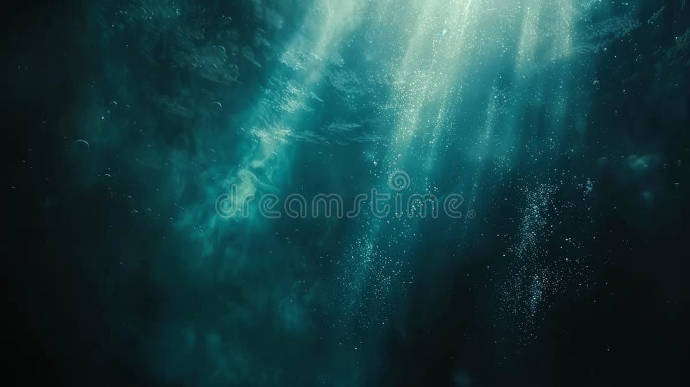 Abstract Underwater Bubbles Background: Deep Sea Backdrop Stock ...