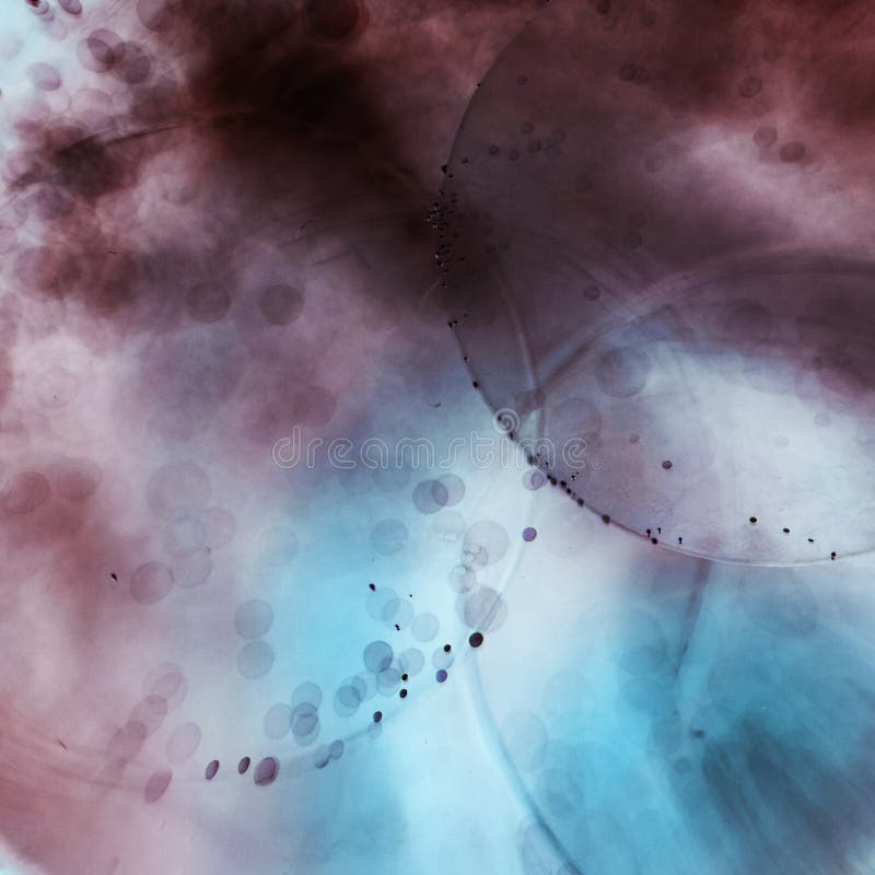 Abstract, Underwater, Colorful Composition with Bubbles Stock ...