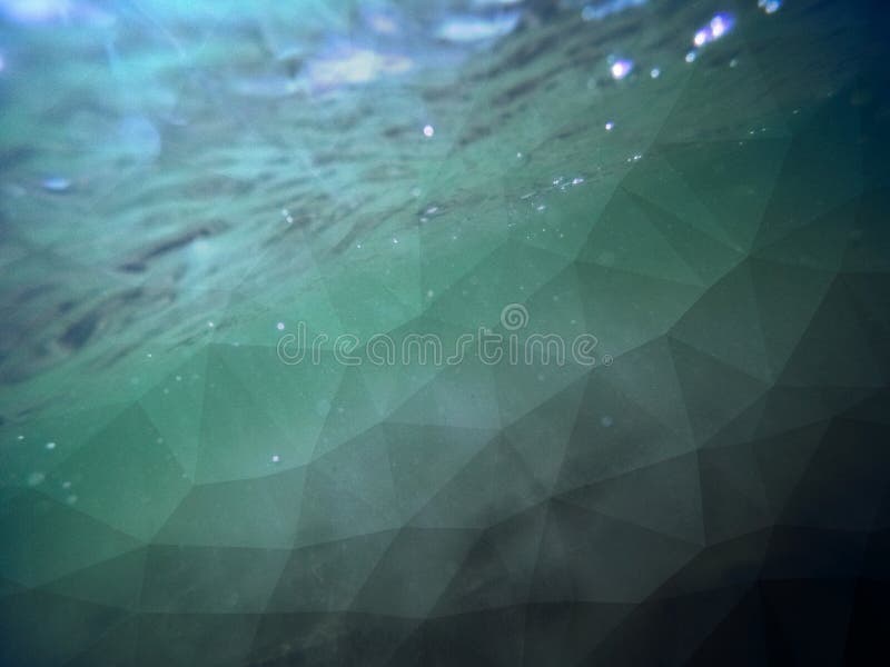 Abstract Underwater Texture with Triangle Patterns Stock Image - Image ...