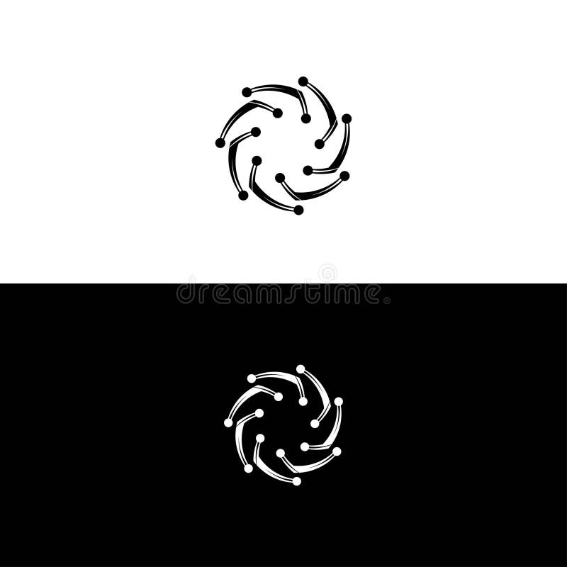 Abstract Union Circle Shape Logo Design Vector Template Stock Vector ...