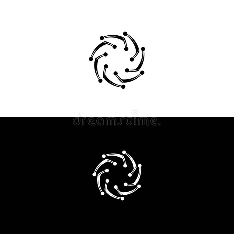 Abstract Union Circle Shape Logo Design Vector Template Stock Vector ...