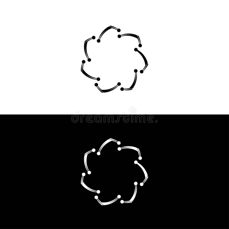 Abstract Union Circle Shape Logo Design Vector Template . Stock Vector ...