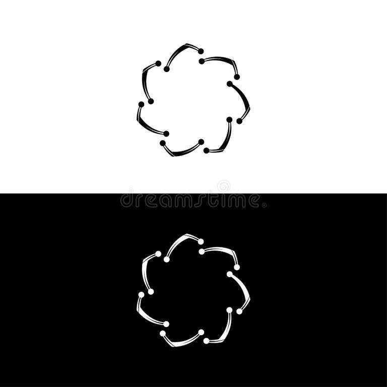 Abstract Union Circle Shape Logo Design Vector Template . Stock Vector ...