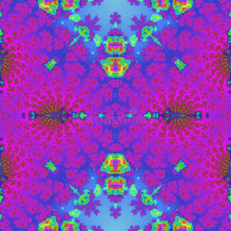 Abstract Unique Amazing Pink and Blue Tile Image Stock Illustration ...