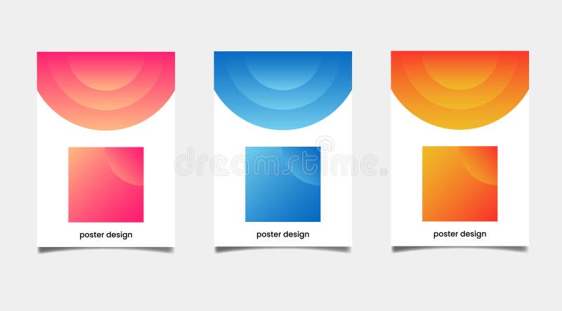 A4 Abstract Unique Gradient Vector. Book Cover Template. Stock Vector ...