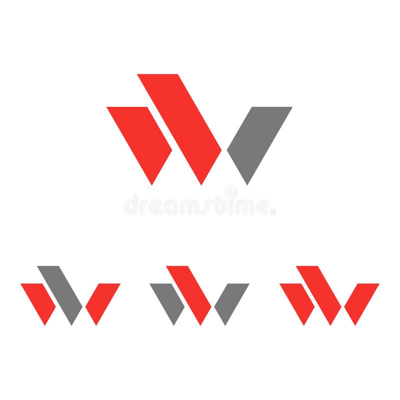 Abstract Unique W Letter Simple Business Logo Icon Stock Vector ...