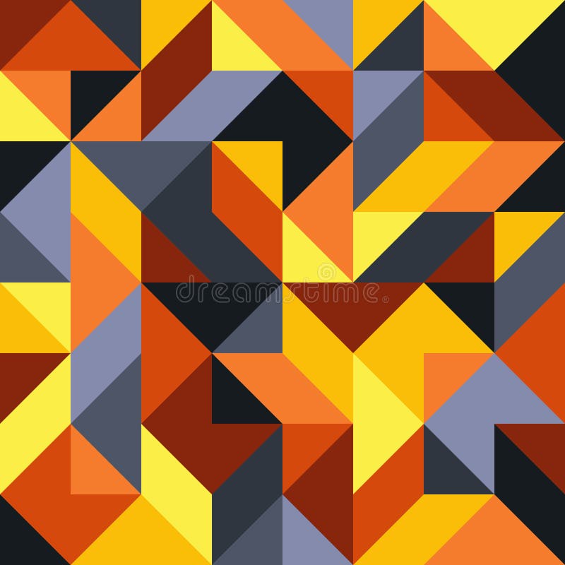 Abstract Universal Bright Seamless Pattern of Gray, Yellow, Orange ...