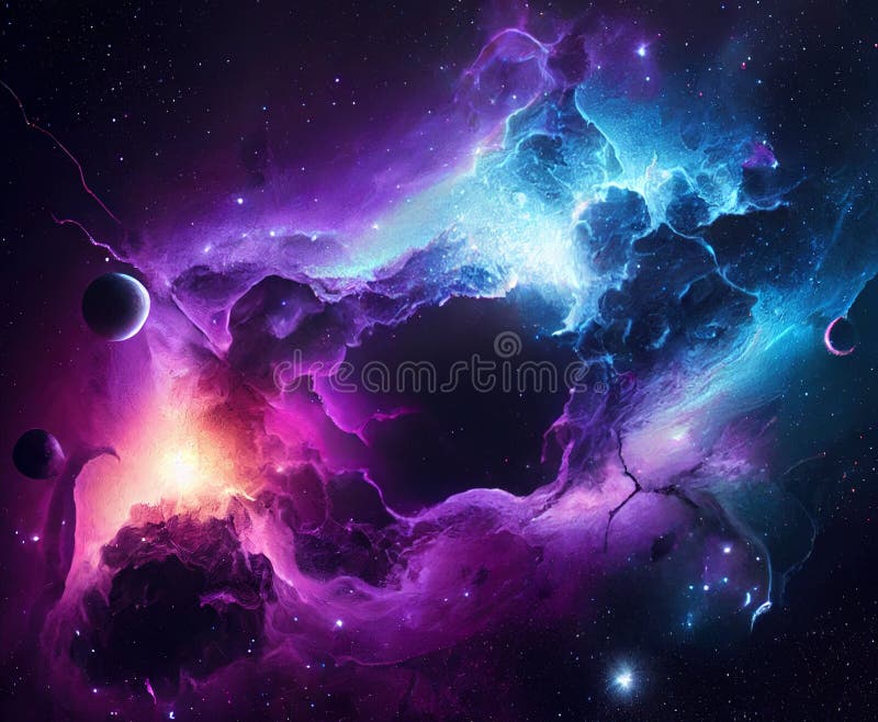 Abstract Universe Background Stock Image - Image of cosmos, infinity ...