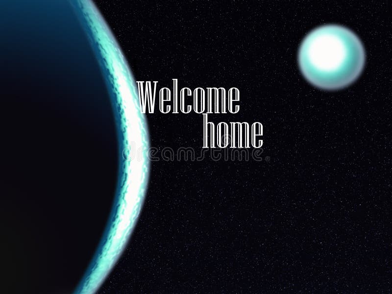 Abstract Universe Welcome Home Stock Illustration - Illustration of ...