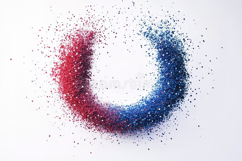 Abstract Uo3 Molecular Structure: Red and Blue Particle Design, Science ...
