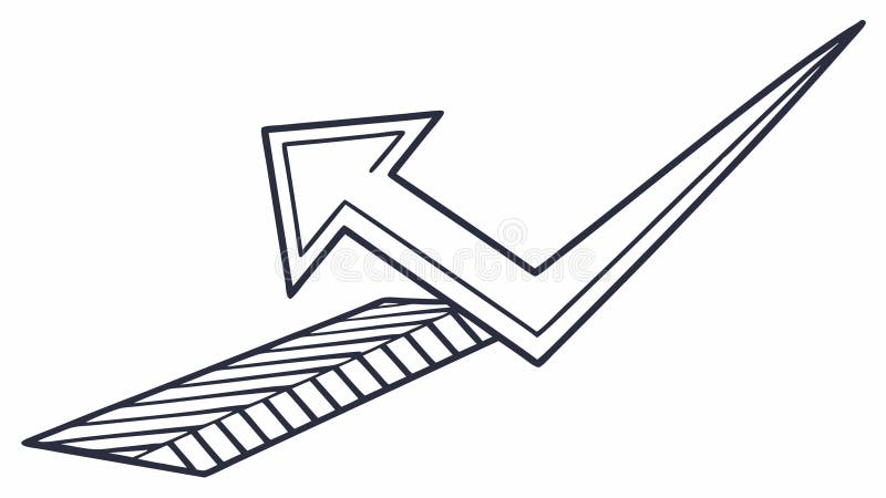 Abstract Upward Arrow with Dynamic Lines, Symbolizing Growth and ...