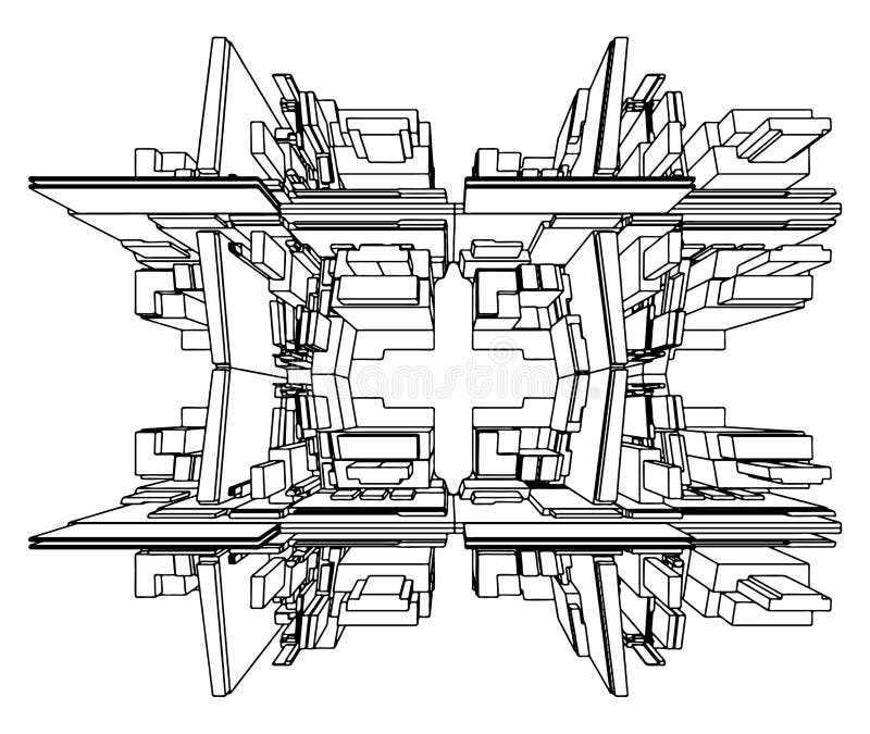 Abstract Urban City Building Vector 70 Stock Vector - Illustration of ...