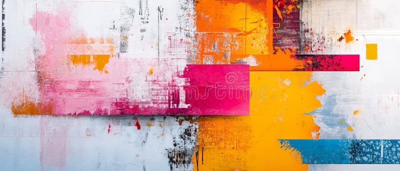 Abstract Urban Collage with Modern Textures and Vibrant Aesthetic ...