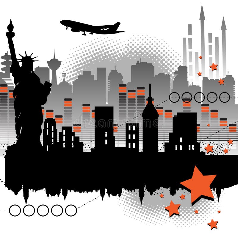 Abstract urban design stock vector. Illustration of panoramic - 21506403