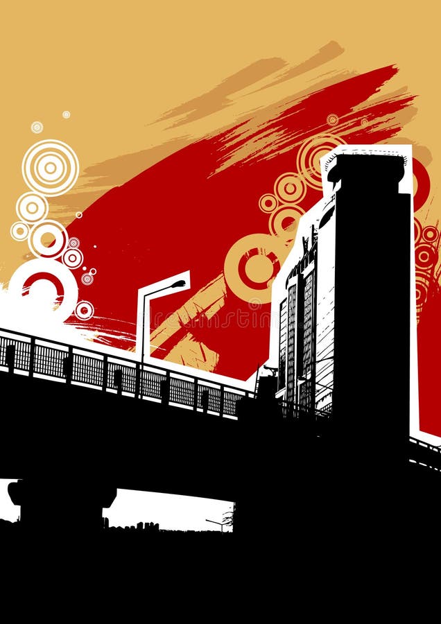 Abstract urban design stock vector. Illustration of modern - 8315249