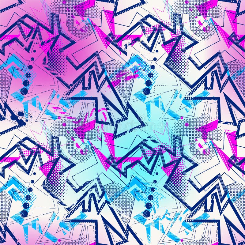 Abstract Urban Pattern with Curved Geometry Elements, Lines and Chaotic ...