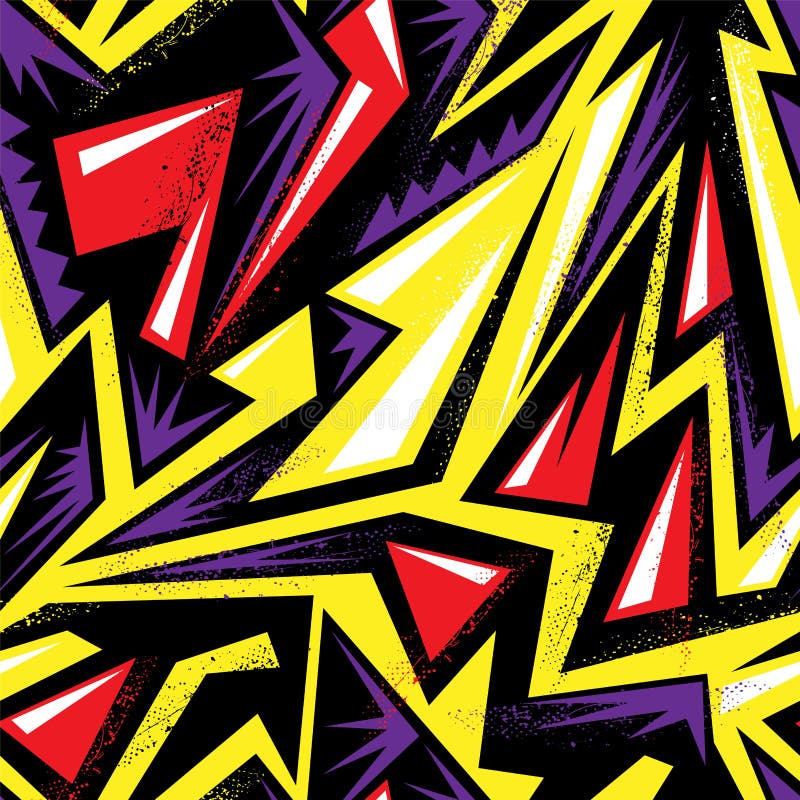 Abstract Urban Pattern with Curved Geometry Pattern with Grunge Spots ...