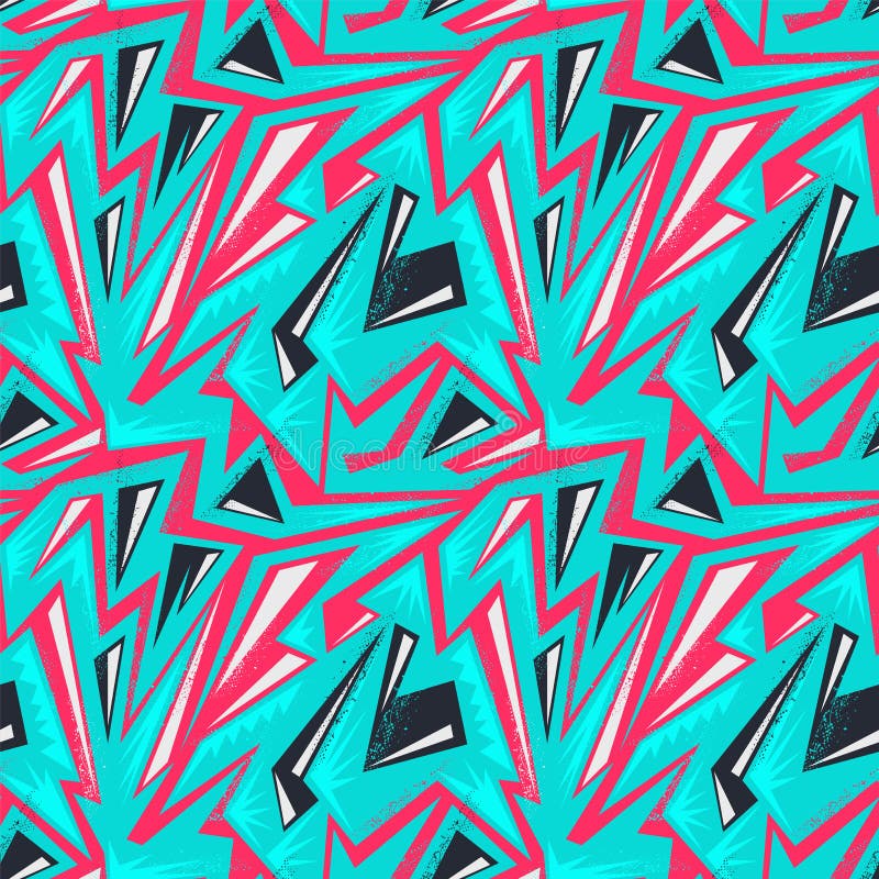 Abstract Urban Pattern with Curved Geometry Pattern with Grunge Spots ...