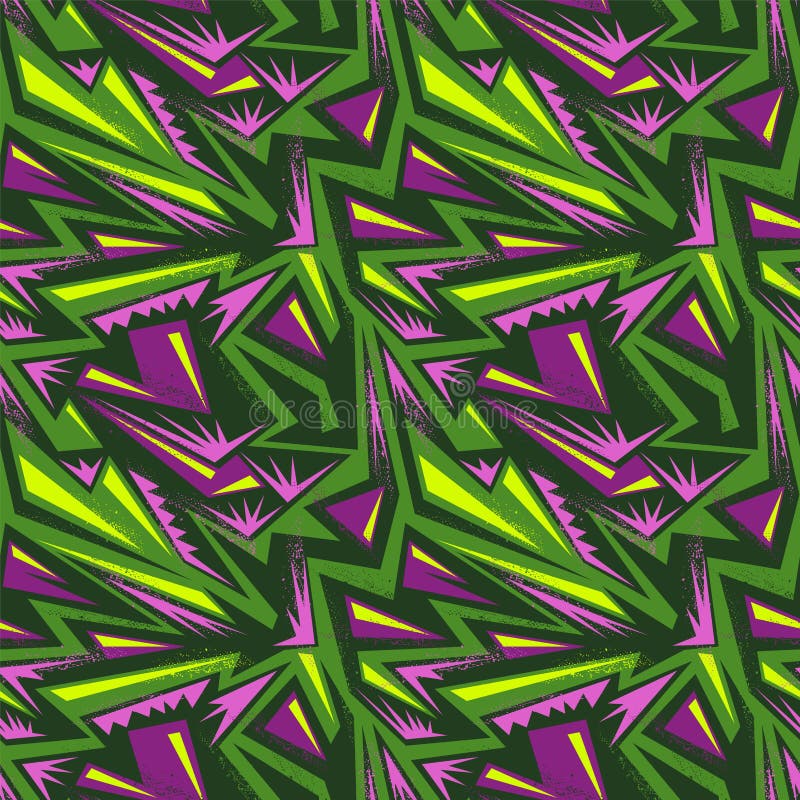 Abstract Urban Pattern with Curved Geometry Pattern with Grunge Spots ...