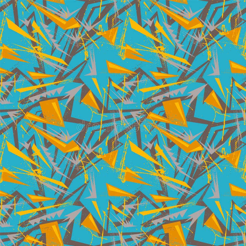 Abstract Urban Pattern with Curved Geometry Pattern with Grunge Spots ...