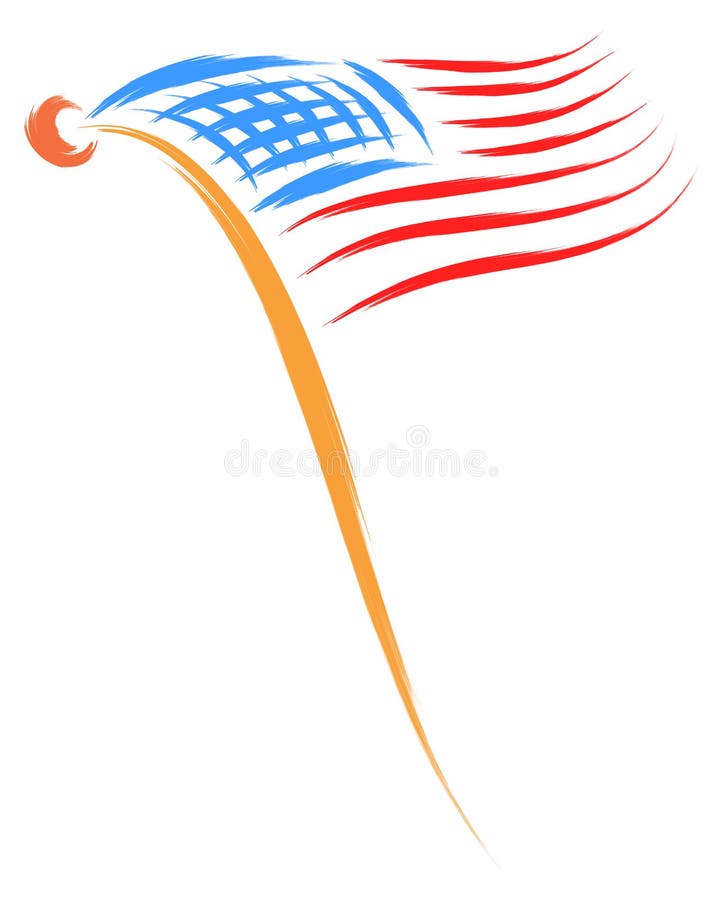 Abstract USA flag stock vector. Illustration of aging - 38425033