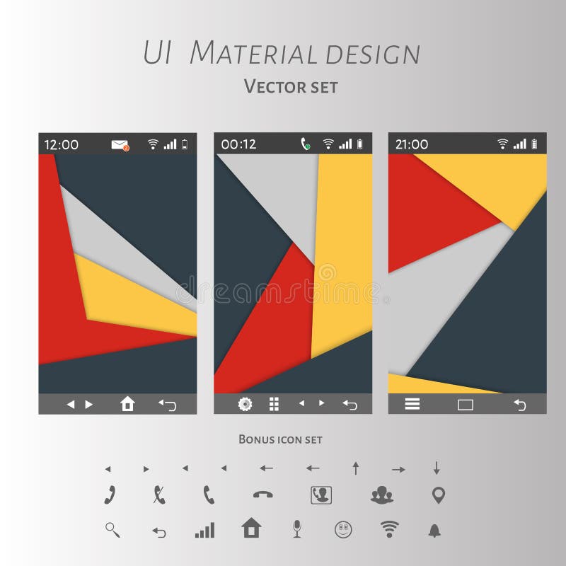 Abstract User Mobile Interface Fiber Stock Vector - Illustration of ...