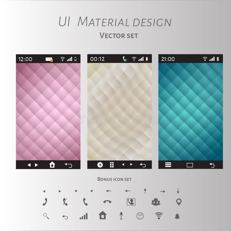 Abstract User Interface Templates of Overlaps Paper. Set of Ui M Stock ...