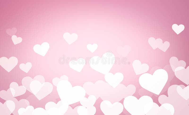 Abstract Valentina Day Background with Hearts Stock Illustration ...