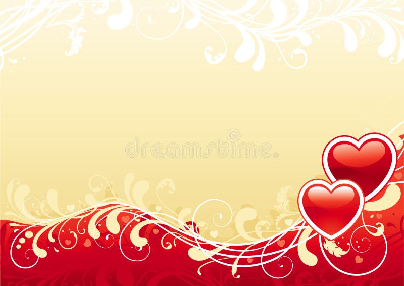 Abstract Valentine Background Stock Vector - Illustration of curl ...