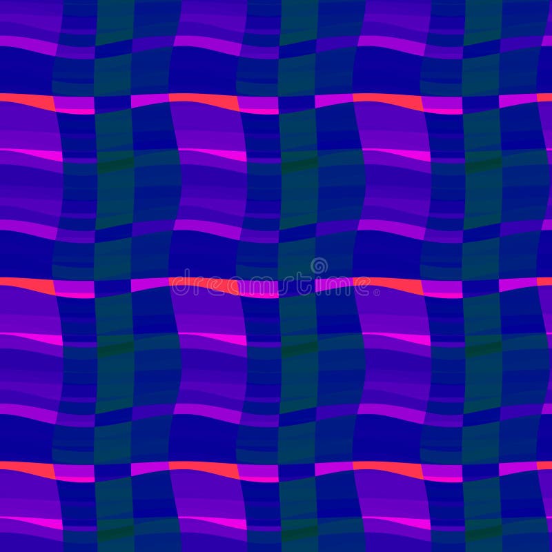 Seamless Pattern Background with Multi-colored Wavy Lines. Stock ...